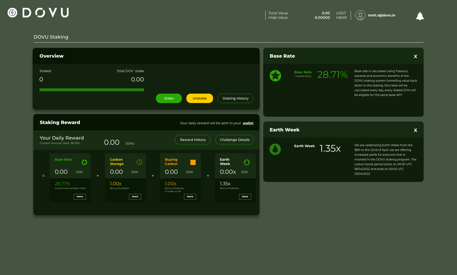 DOVU - Introducing the DOVU staking programme - DOVU